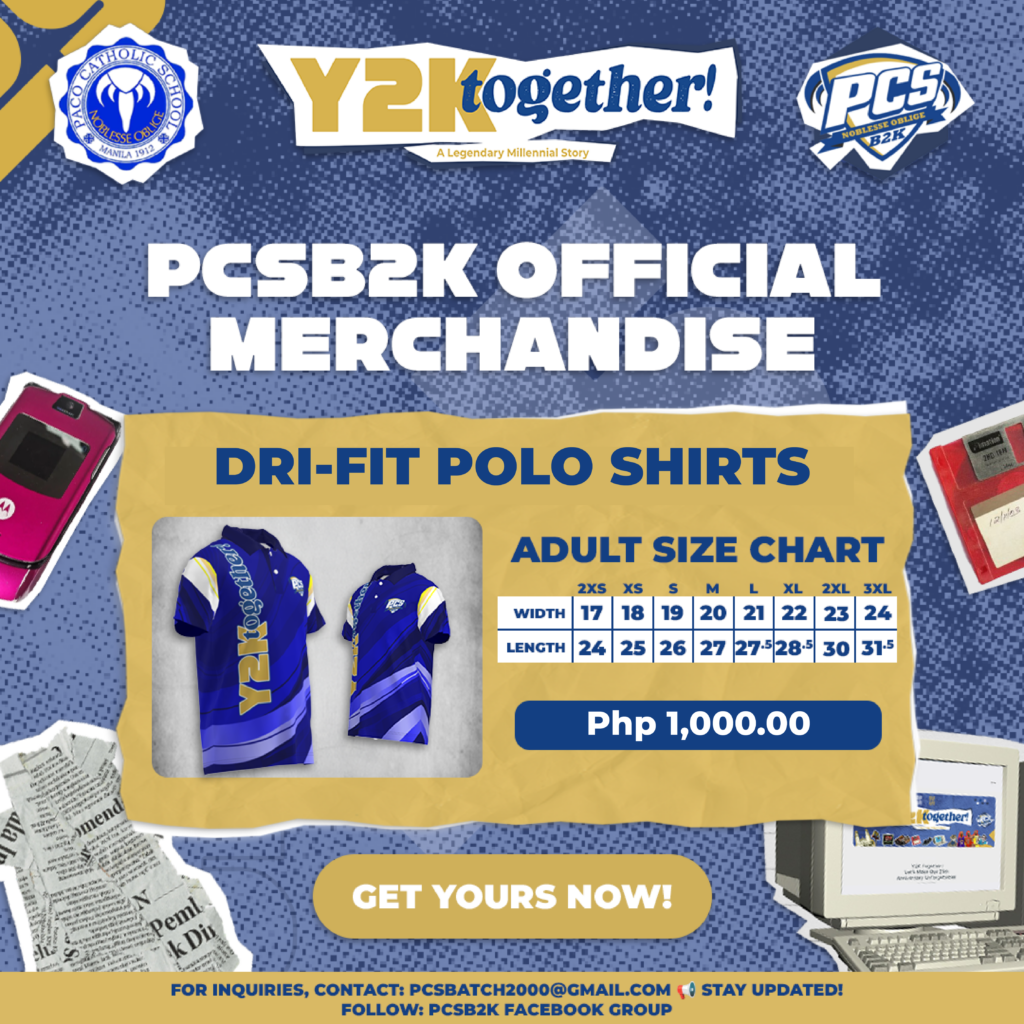 Products - PACO CATHOLIC SCHOOL BATCH 2000